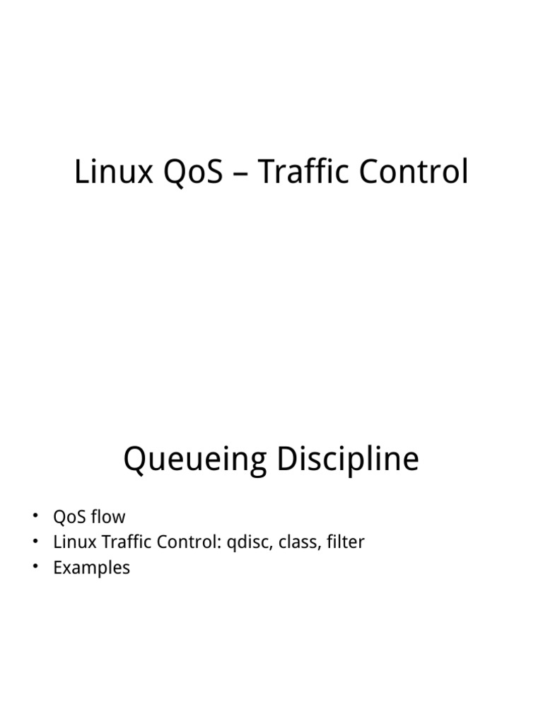 Linux QoS (Save) | PDF | Telecommunications Standards | Performance ...
