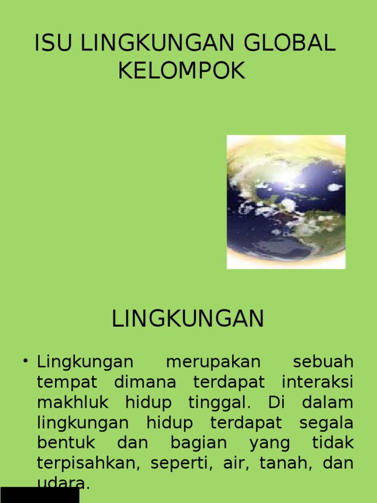 Isu Lingkungan Global dan Solusinya | PDF