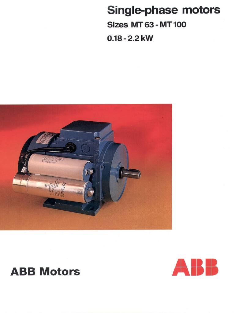 03 Catalogo Single Phase Motor ABB PDF | PDF
