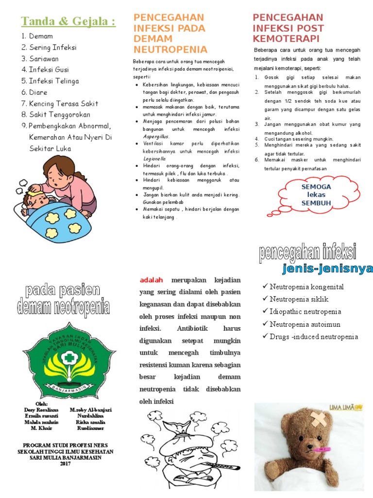 Leaflet Pencegahan Infeksi Neutropenia | PDF