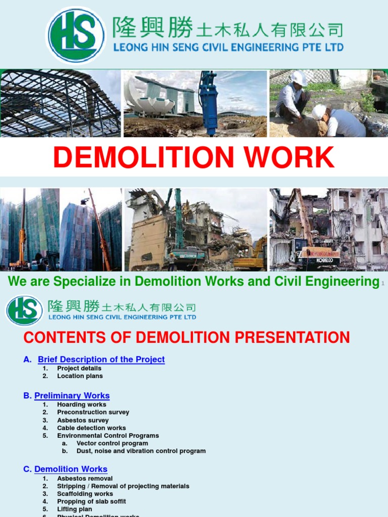 Demolition Works Presentation 07052017 HCE COMMENT 1 | Demolition ...