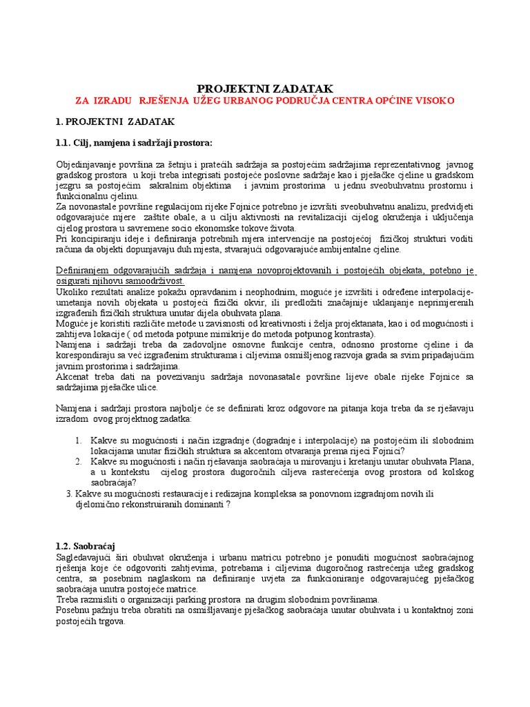 Projektni Zadatak PDF | PDF