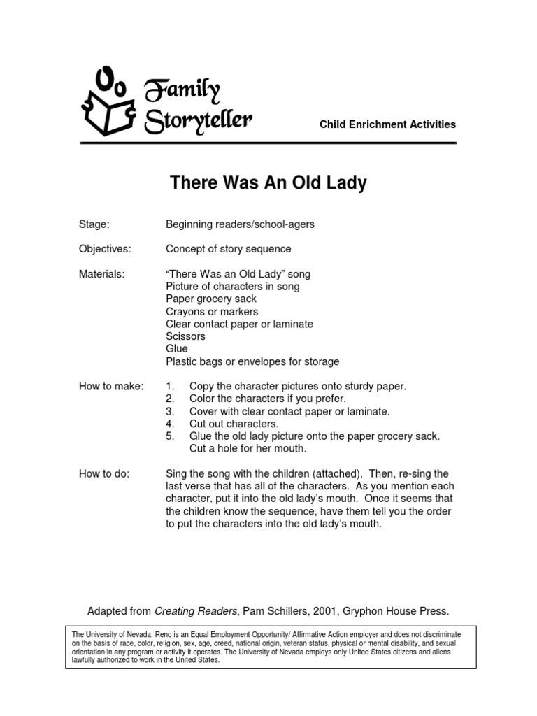 There Was An Old Lady | PDF