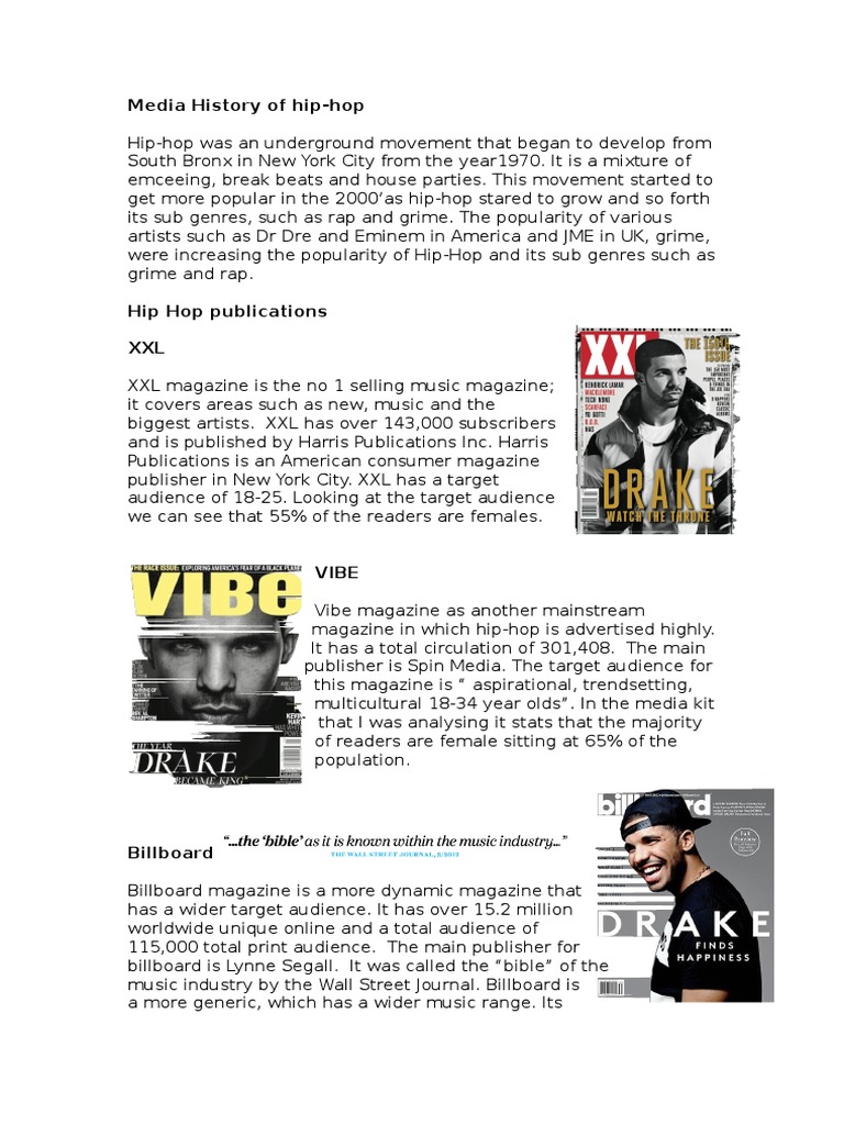 Evolution of Hip-Hop Media History | PDF | History