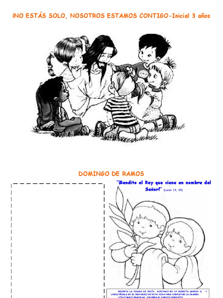 Fichas de Semana Santa para Inicial | PDF | La resurrección de Jesús ...