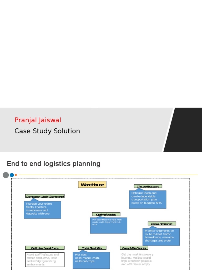 Case Study Solution Pdf Sales Logistics