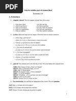 Prueba de Practica Leccion 3 (With Answers) | PDF | Idiomas
