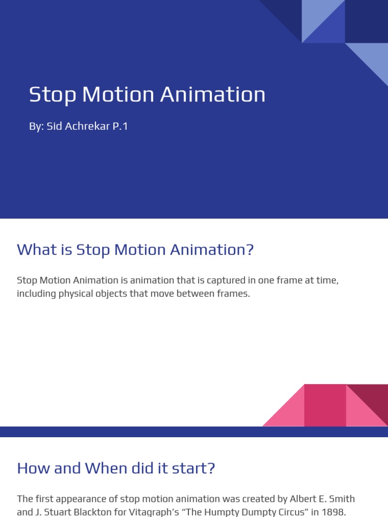Stop Motion Animation | PDF