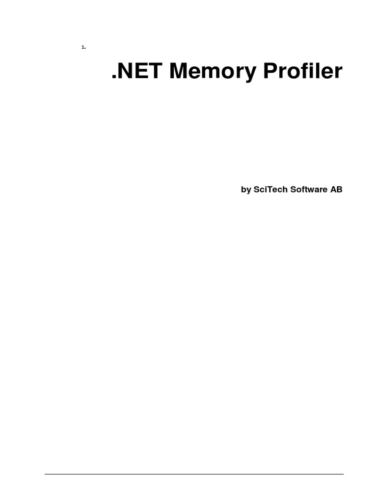 NET Memory Profiler | PDF | Web Server | Internet & Web