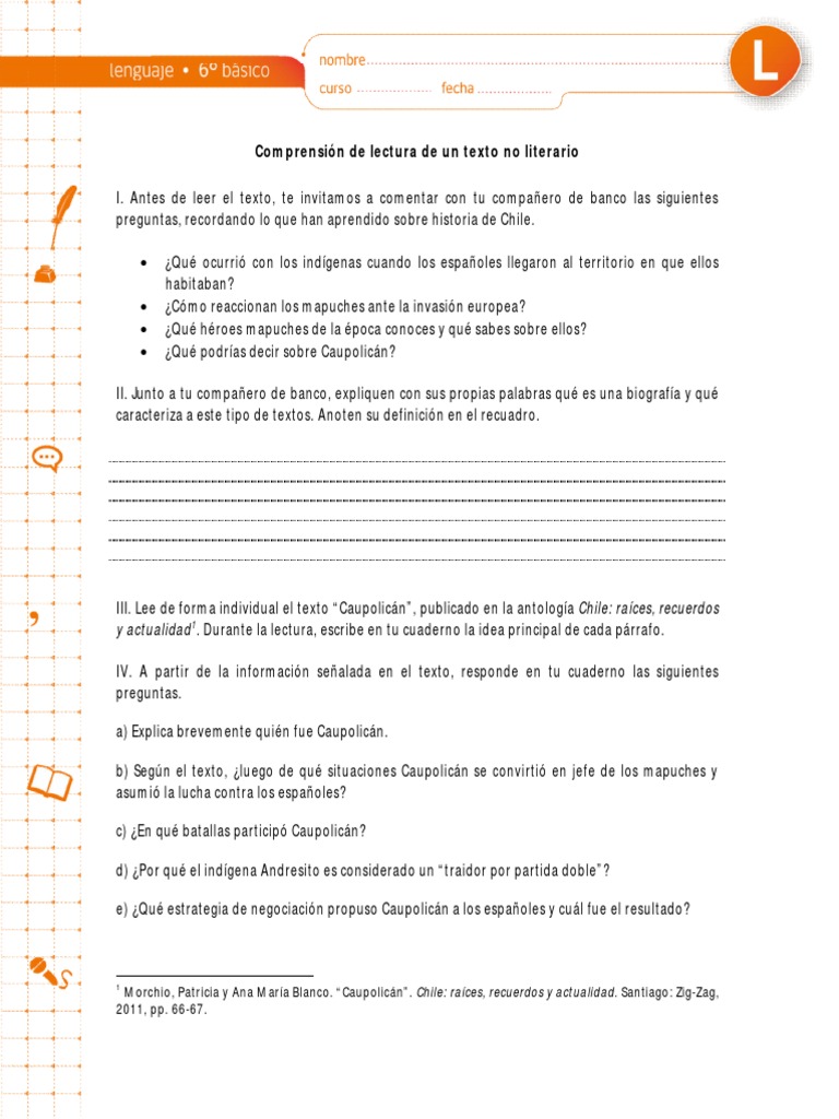 Comprensión Lectora de Un Texto No Literario | PDF | Historia