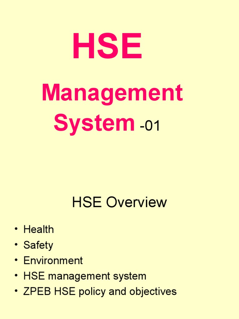 HSE Management System Overview | PDF | Personal Protective Equipment ...