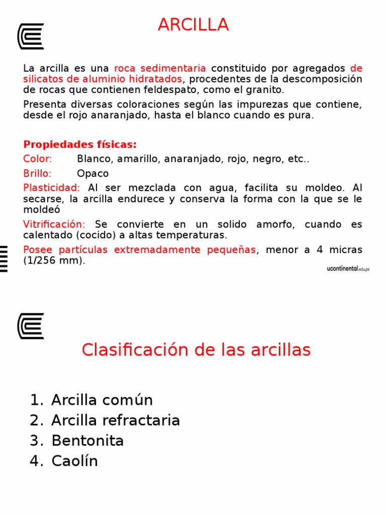 Propiedades y Usos de la Arcilla | PDF | Arcilla | Ingeniería de ...