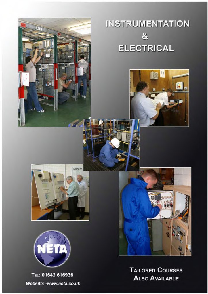Electrical & Instrumentation Courses | PDF