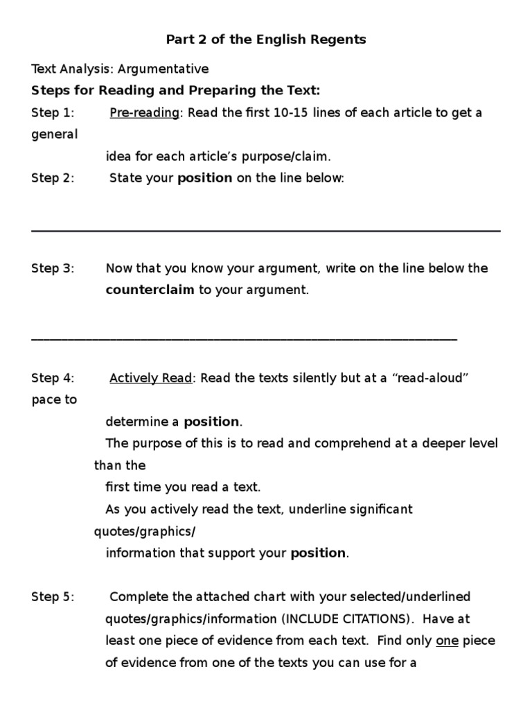 Argumentative Organizer 2 | PDF | Citation | Paragraph