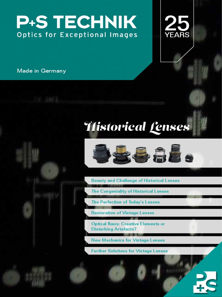 Historical Lenses for Filmmakers | PDF | Lens (Optics) | Camera Lens