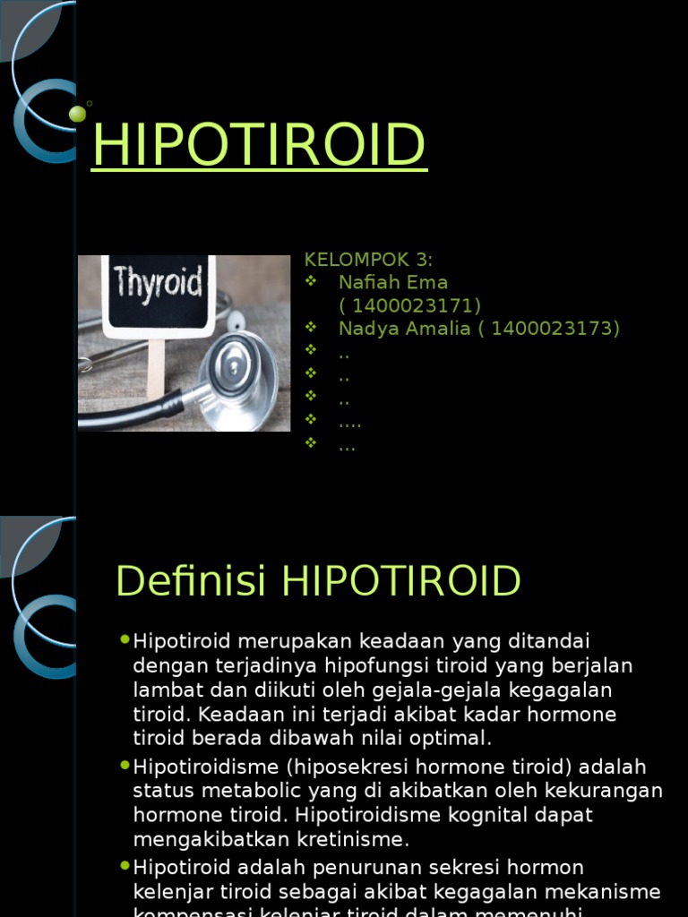 HIPOTIROID | PDF | Pengembangan Diri | Kesehatan Holistik