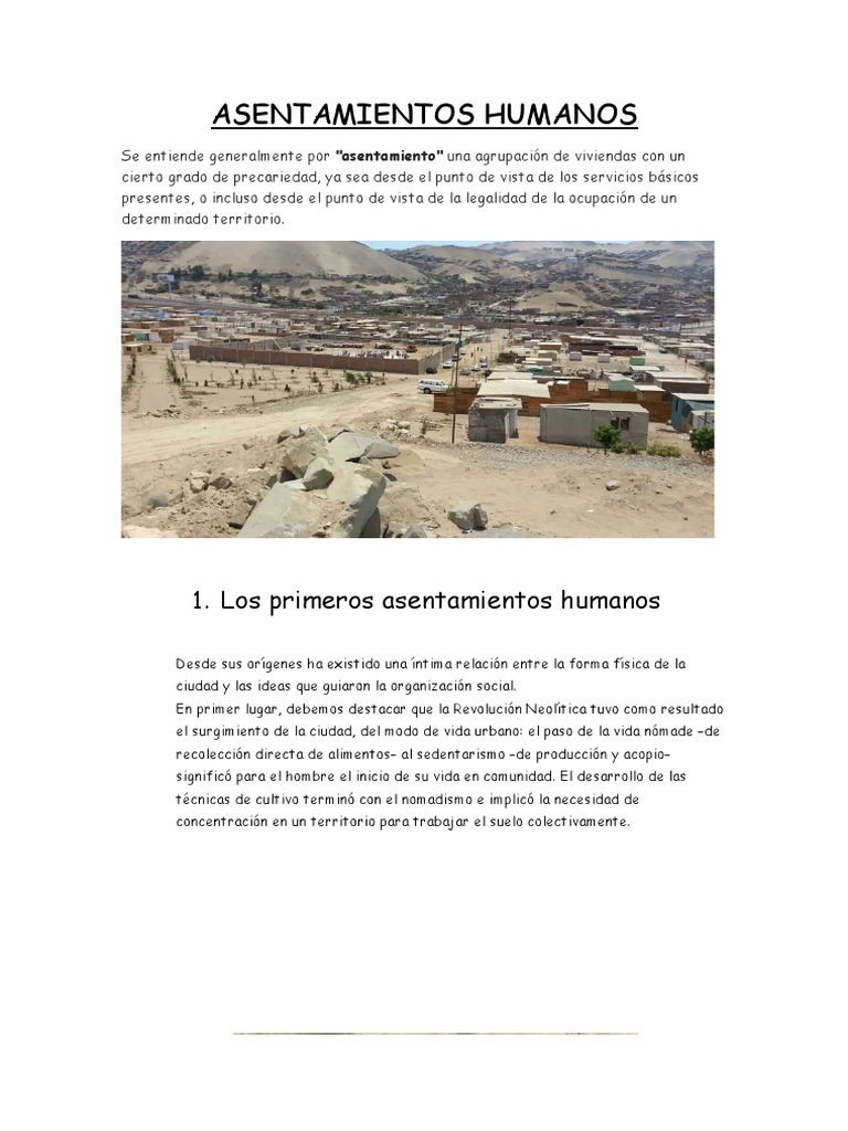 Asentamientos Humanos y Urbanización | PDF | Barrio residencial | Lima