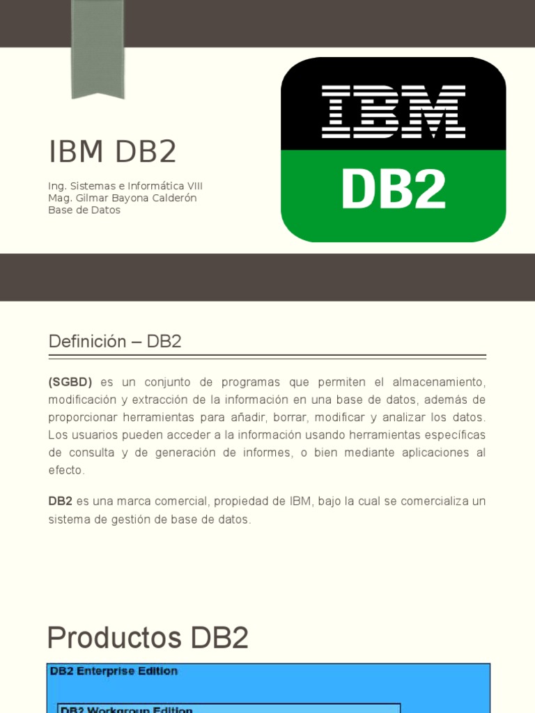 Ibm DB2 | PDF