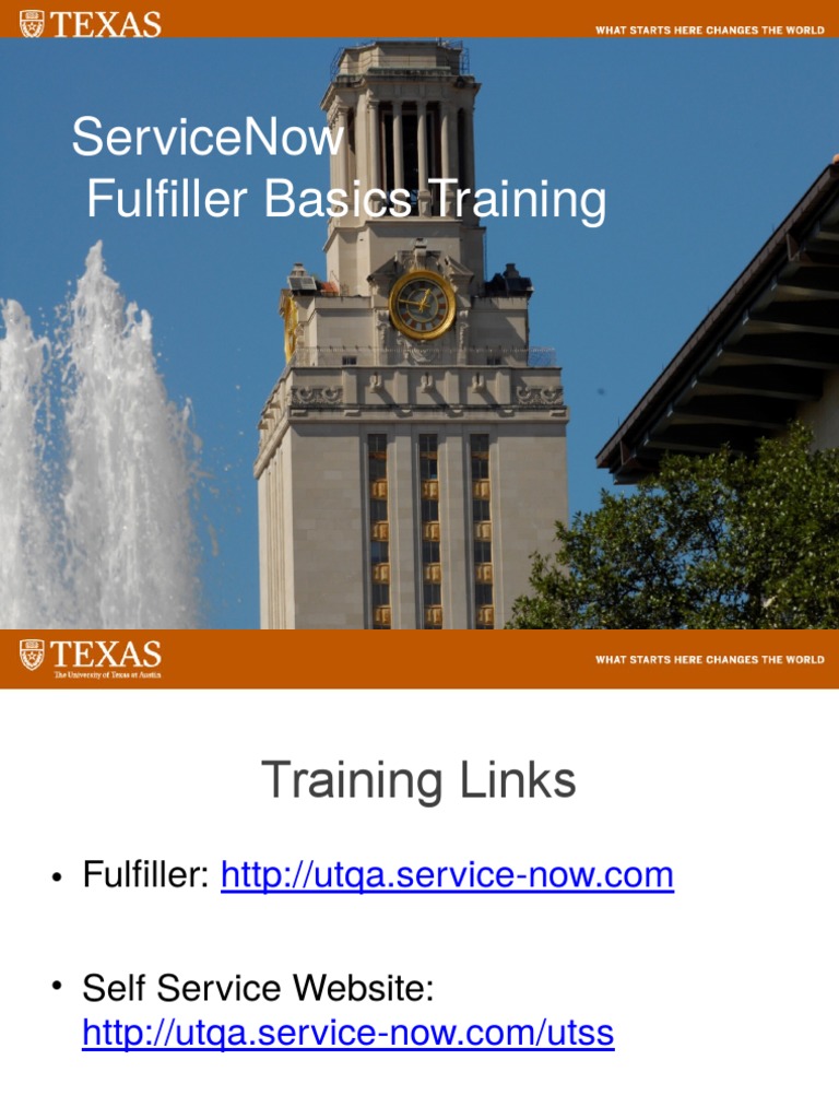 UT Fulfiller Training - Final | PDF | Incident Management | Business Process