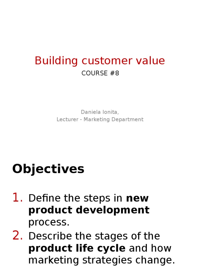 C8 - Building Customer Value | PDF | Brand | Profit (Accounting)
