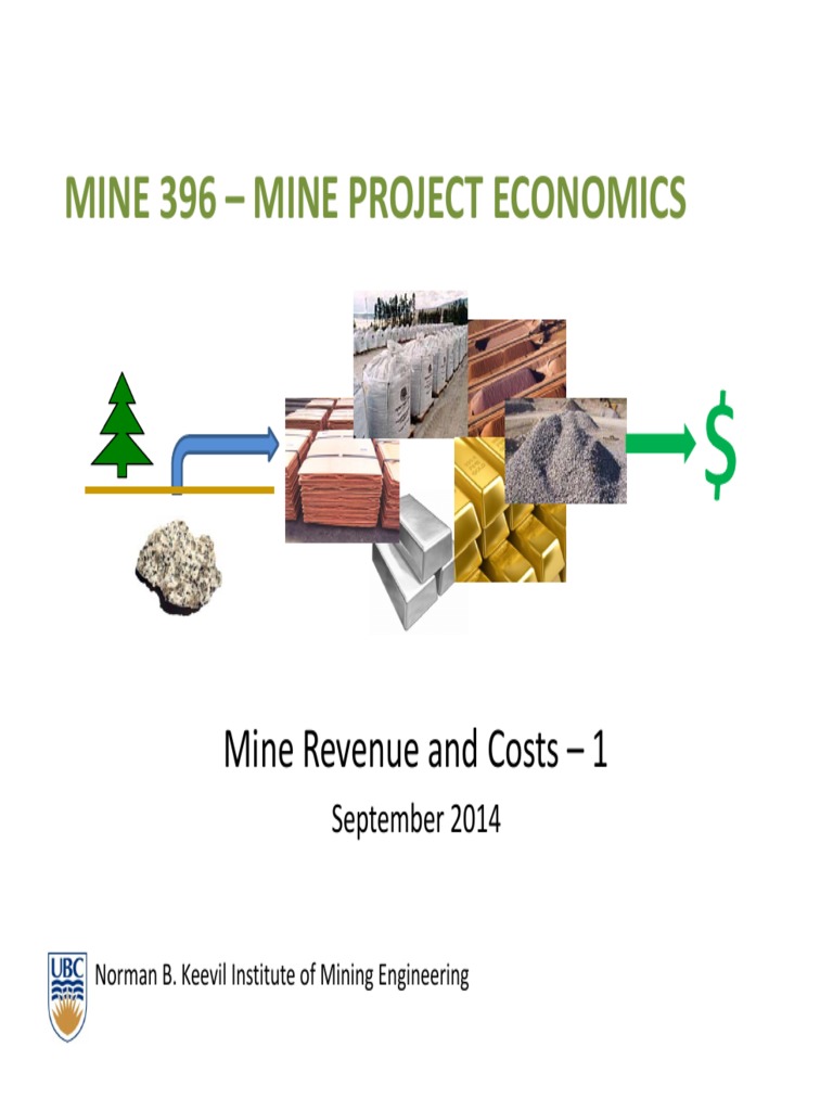 Mine Project Economics Guide | PDF | Mining | Gold