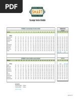 SMART Train Schedule | PDF | Passenger Rail Transport | Public Transport