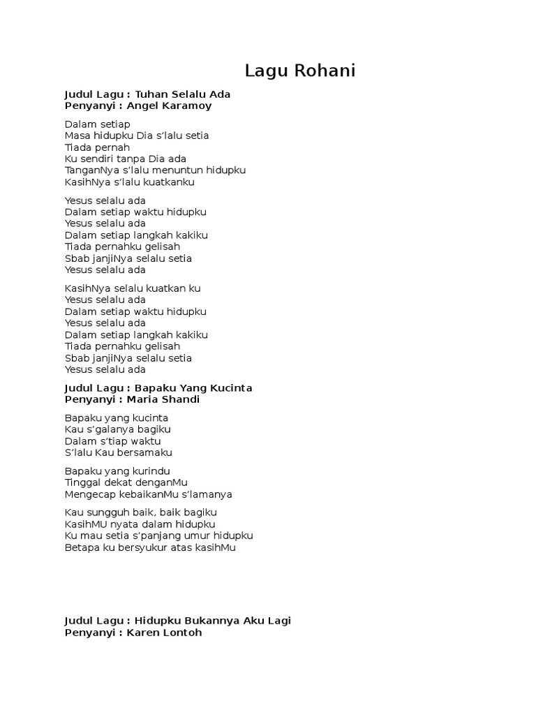 Lagu Rohani | PDF