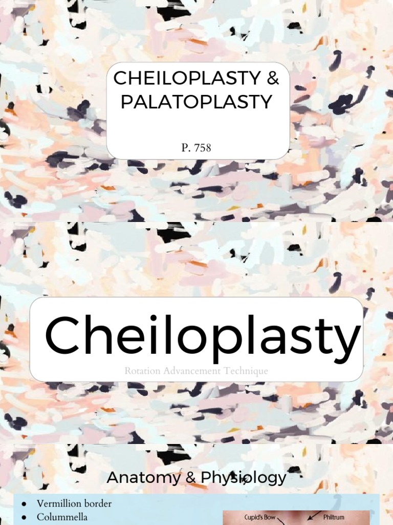 Cheiloplasty and Palatoplasty | PDF | Lip | Face