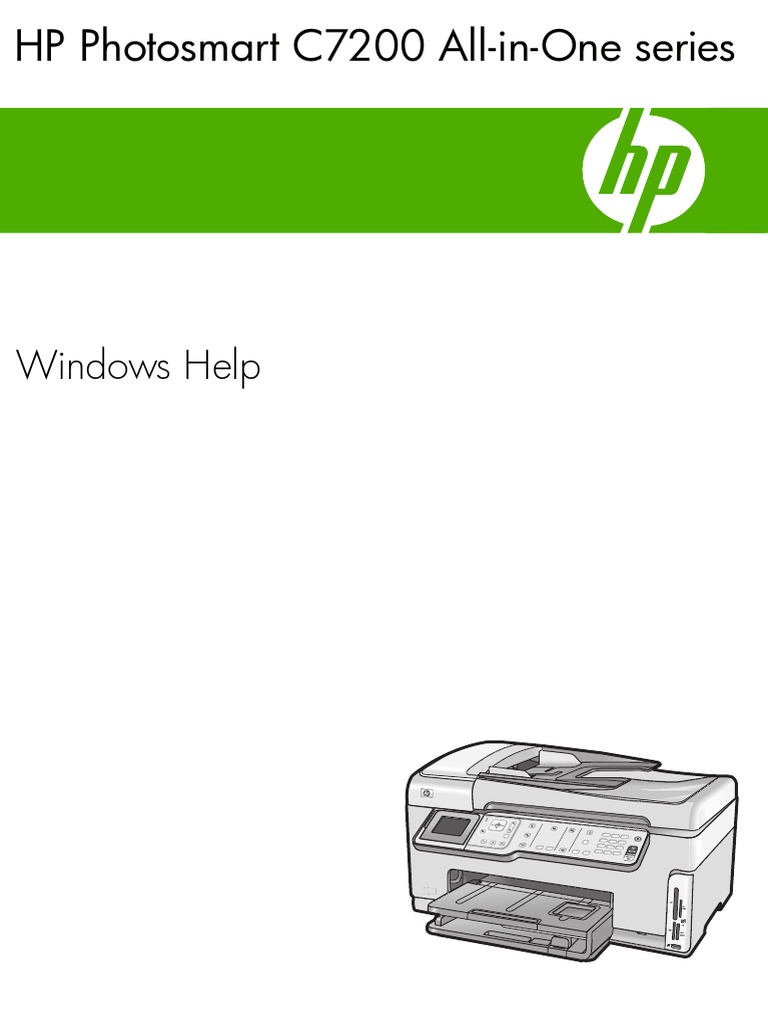 HP Photosmart c7250 All in One Printer Users Manual 140877 PDF | PDF | Image Scanner | Printer ...
