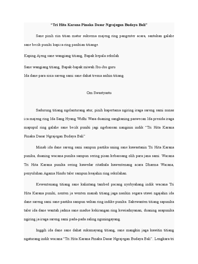 Pidarta Basa Bali | PDF