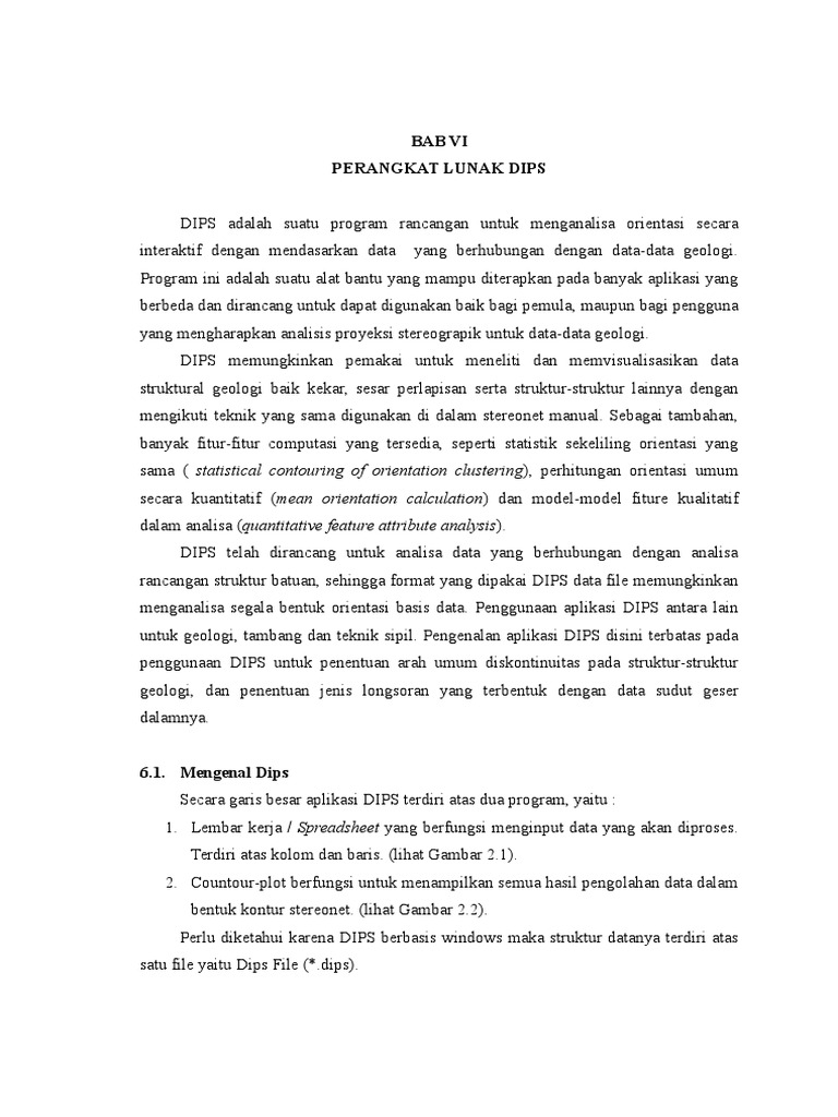 Analisis Jenis Longsoran Menggunakan Program DIPS | PDF