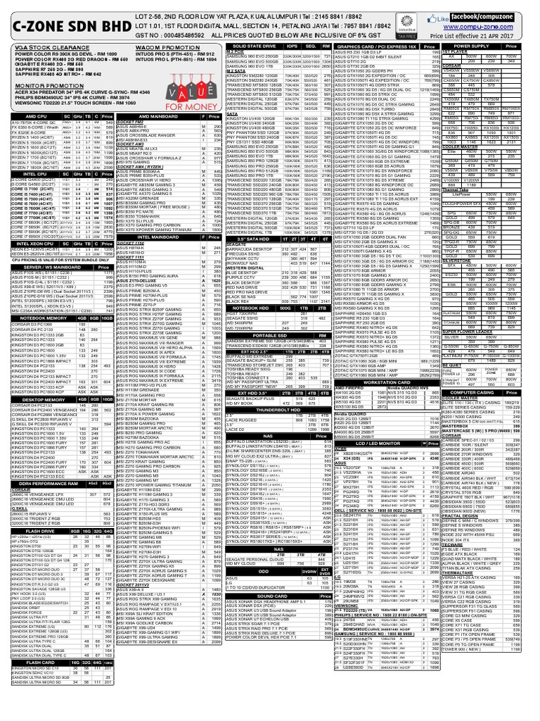 Pchardware Czone | PDF | Personal Computing | Computer Hardware