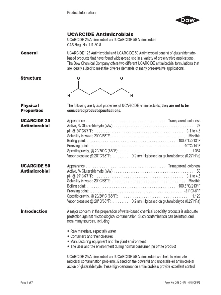 Ucarcide 50 | PDF | Amine | Antimicrobial