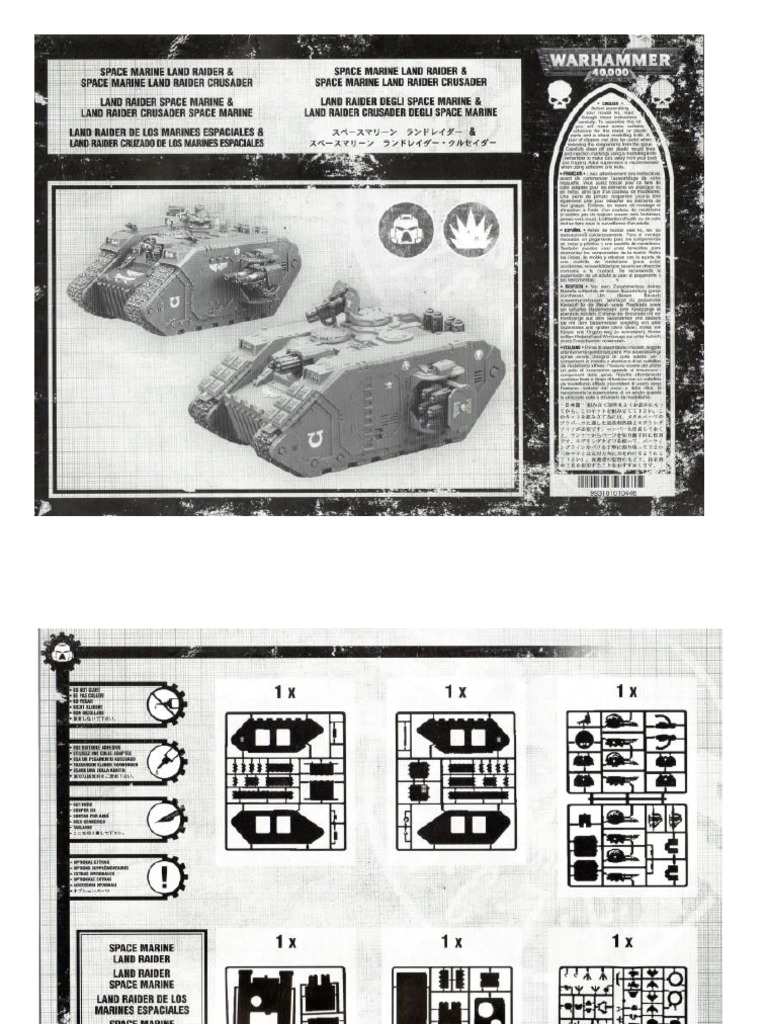 Land Raider Instructions | PDF