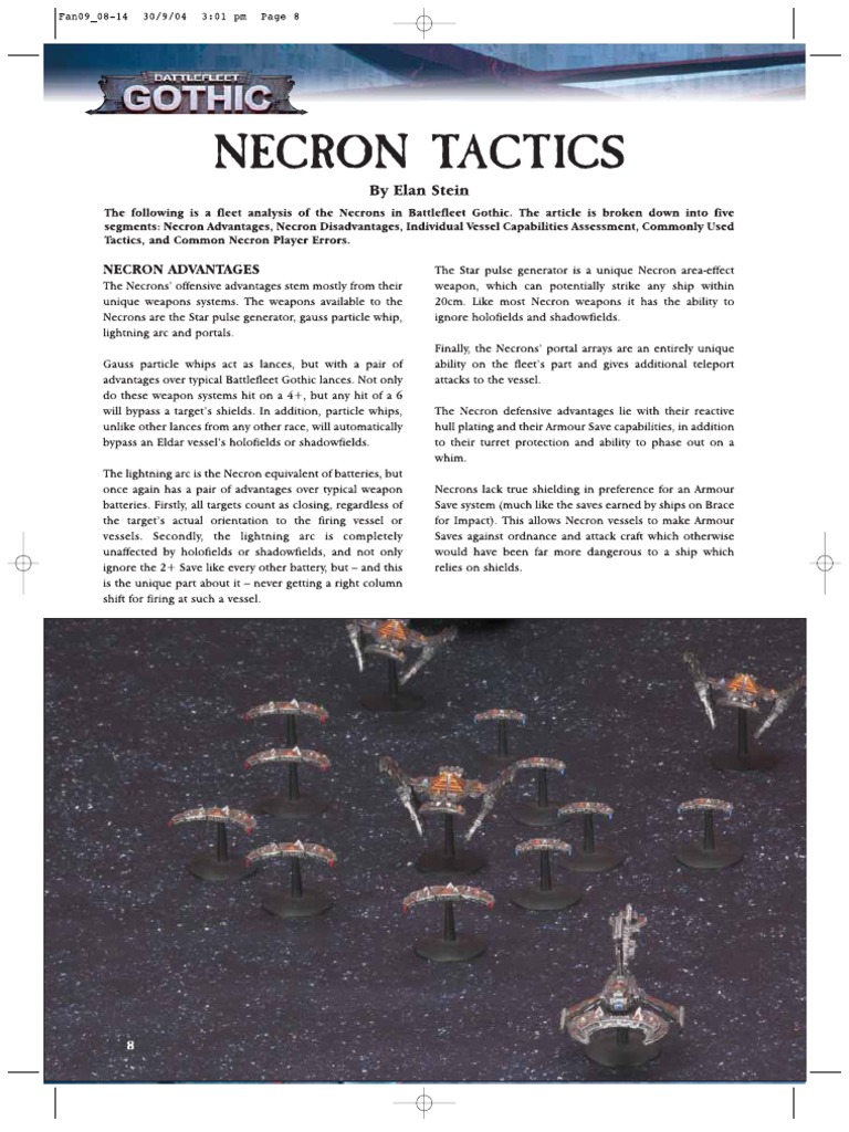 Battlefleet Gothic Tactics Necron | PDF