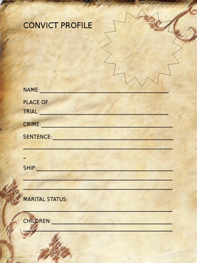 Convict-Profile-Assess-2 2 | PDF