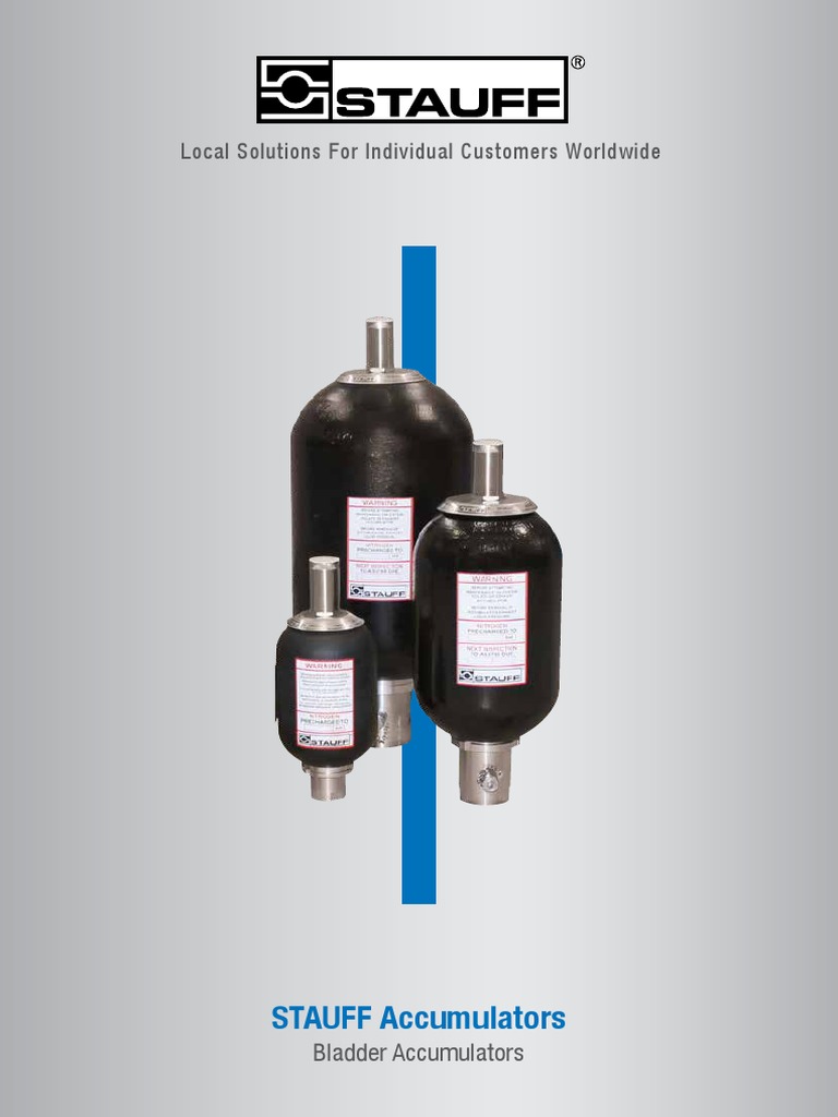 STAUFF Accumulators - Bladder | PDF | Valve | Mechanical Engineering