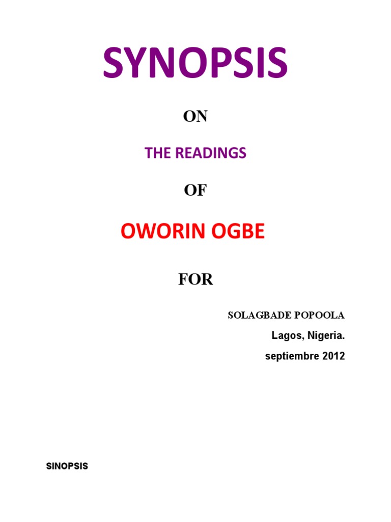Apola Owonrin Ogbe (Popoola) | PDF | Religión y creencia | Naturaleza