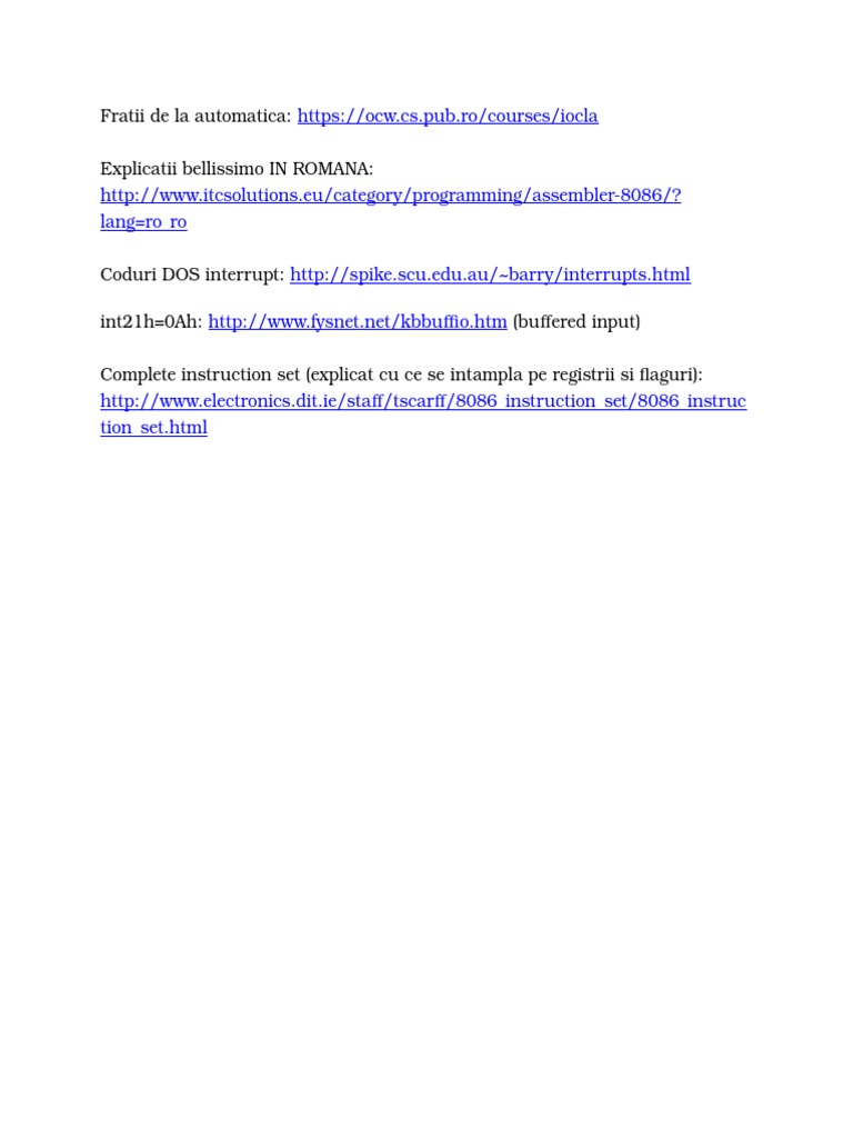 Fratii de La Automatica: Explicatii Bellissimo IN ROMANA | PDF