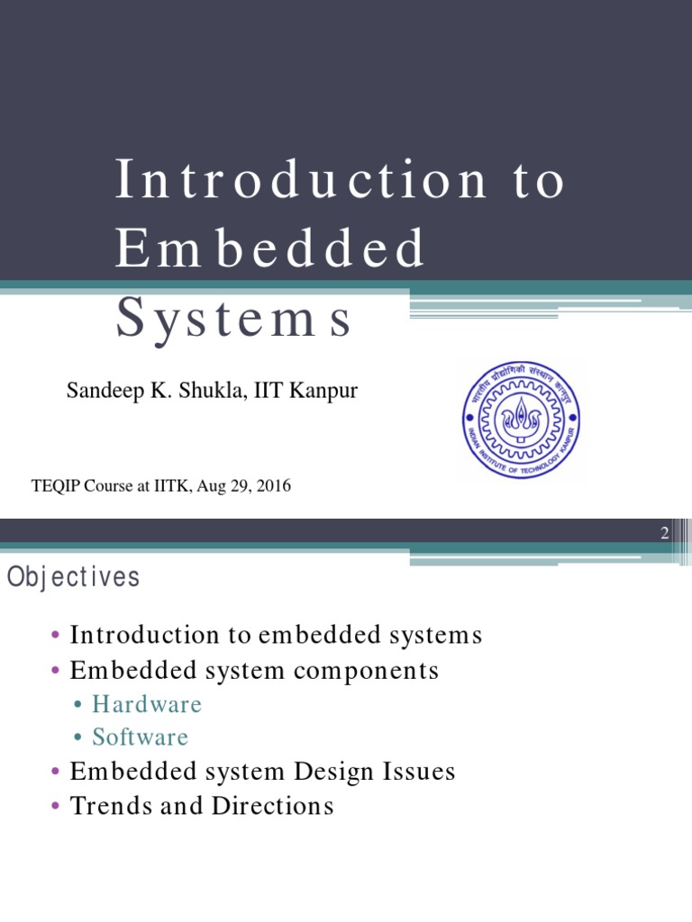 Introduction To Embedded: Systems | PDF | Embedded System | Microprocessor