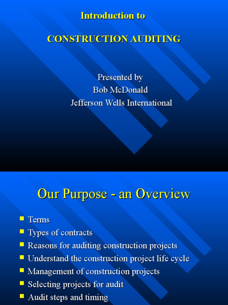Construction Auditing | PDF | General Contractor | Audit