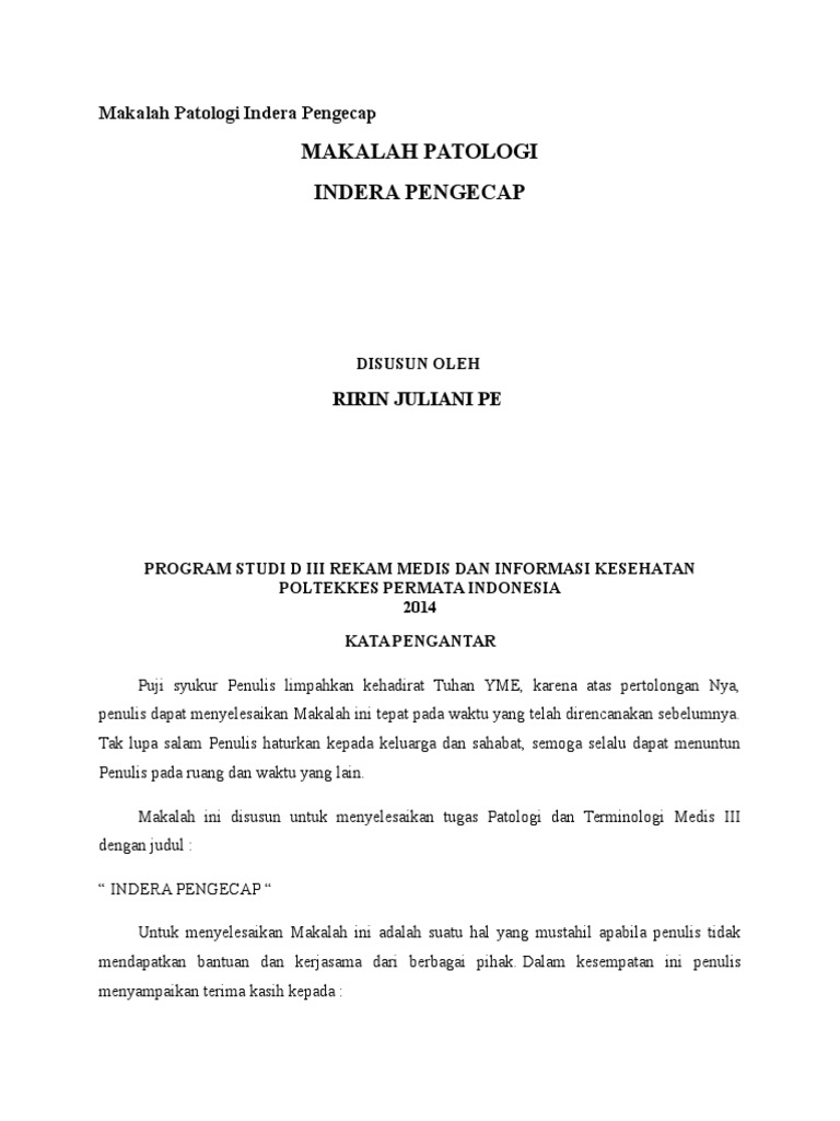 Sistem Pengecap | PDF