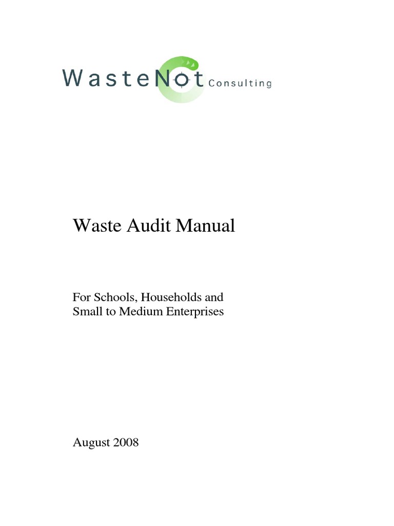Waste Audit Manual 08 | PDF | Recycling | Waste Management