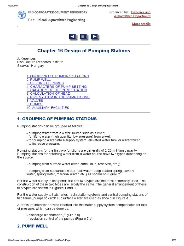 Pumping Station Design Guide | PDF | Pump | Valve