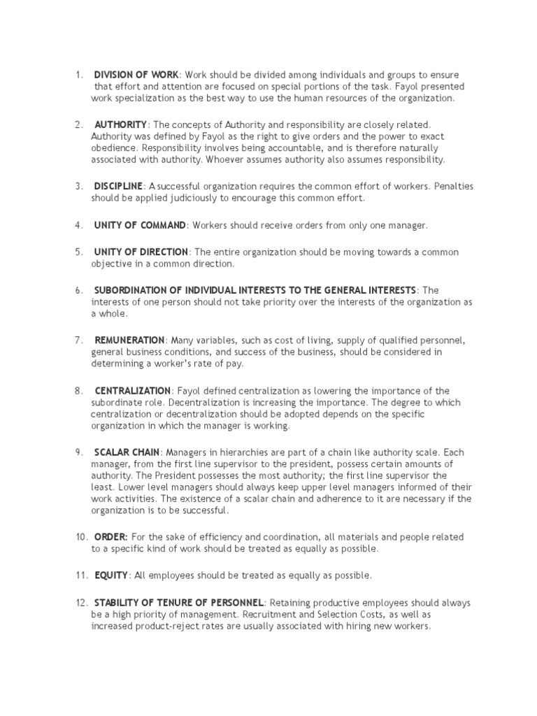 Division of Work | PDF | Hierarchy | Decentralization