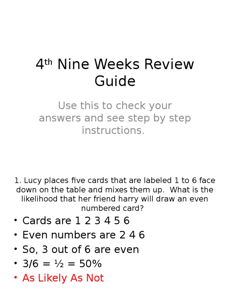 4th Nine Weeks Review Guide 2017 | PDF | Multiplication | Mathematical ...