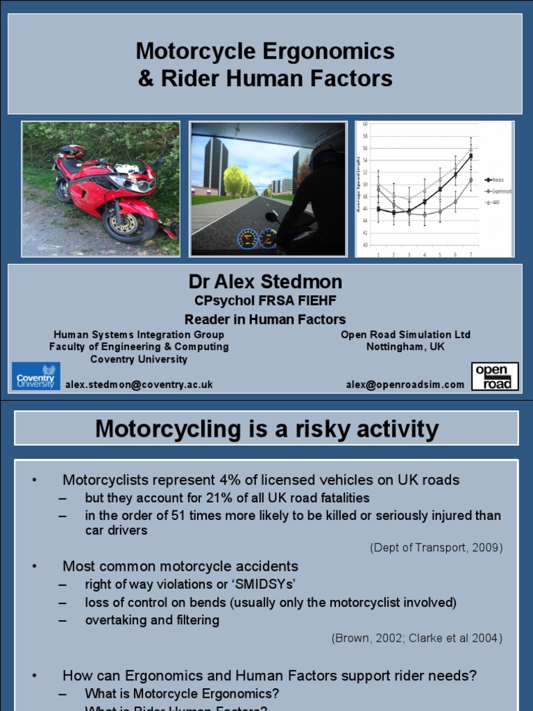 Motorcycle Ergonomics | PDF | Human Factors And Ergonomics | Motorcycle