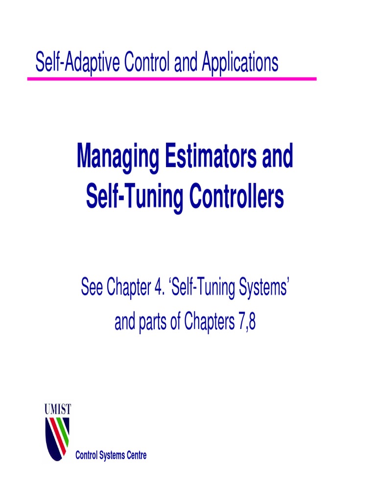 Managing Estimators and Self-Tuning Controllers | PDF | Estimator | Control System