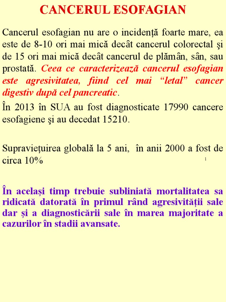 Curs Cancer Esofagian | PDF