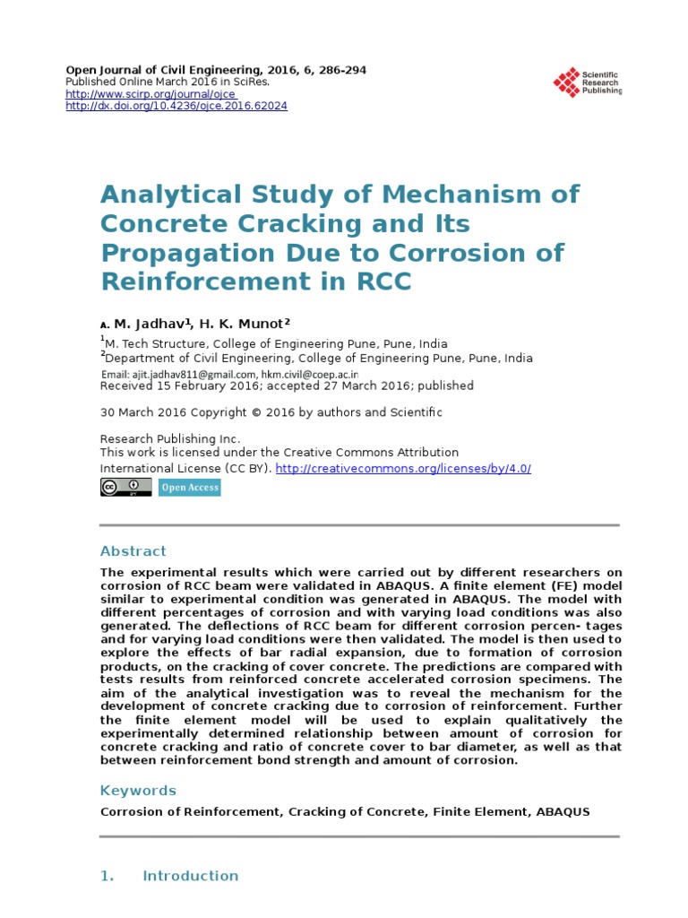 Abaqus Analysis Pdf Reinforced Concrete Corrosion